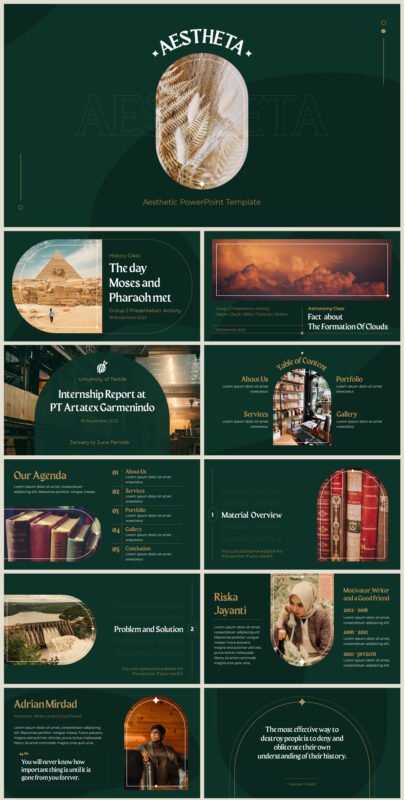 Template PowerPoint Estetik dan Elegan - Aestheta - Template Presentasi ...