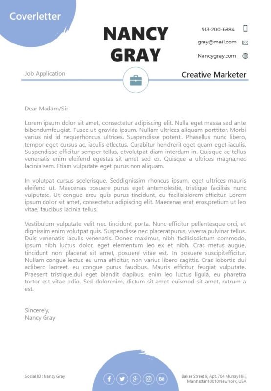 Paket CV Combo + Cover Letter - Template Presentasi Pilihan