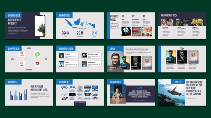 Pitching Presentation Template Pack - Template Presentasi Pilihan