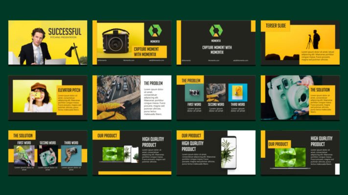 Pitching Presentation Template Pack - Template Presentasi Pilihan