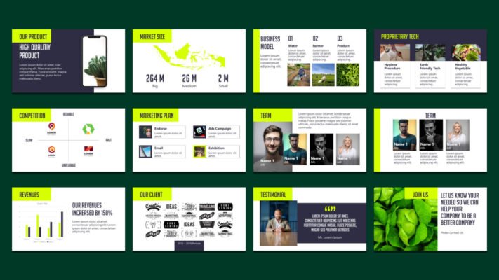 Pitching Presentation Template Pack - Template Presentasi Pilihan