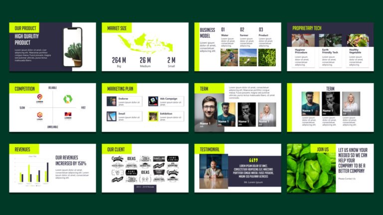 Pitching Presentation Template Pack - Template Presentasi Pilihan