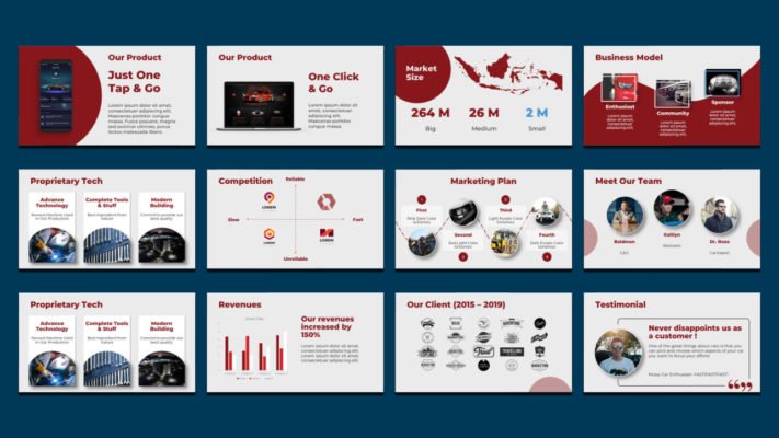 Pitching Presentation Template Pack - Template Presentasi Pilihan
