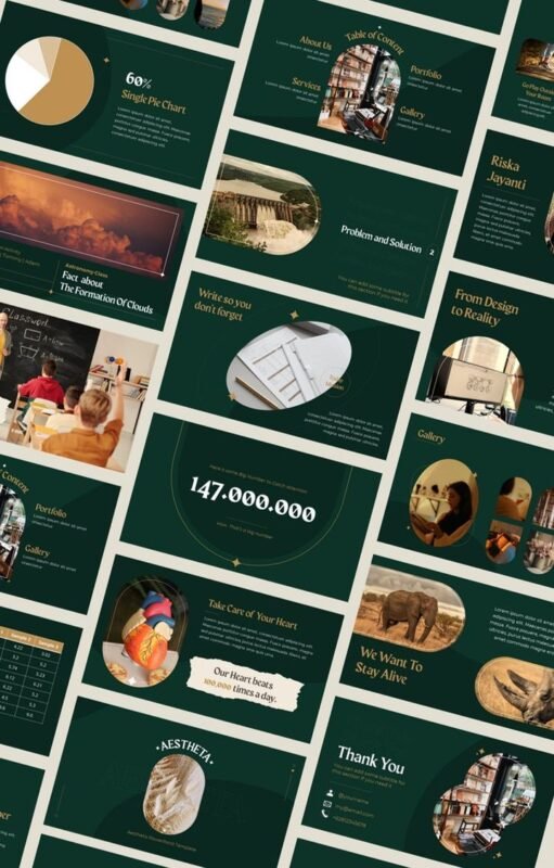 Template PowerPoint Estetik dan Elegan - Aestheta - Template Presentasi ...